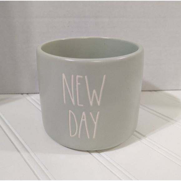 Rae Dunn | Accents | Rae Dunn New Day Sunrise Succulent Planter Mint ...
